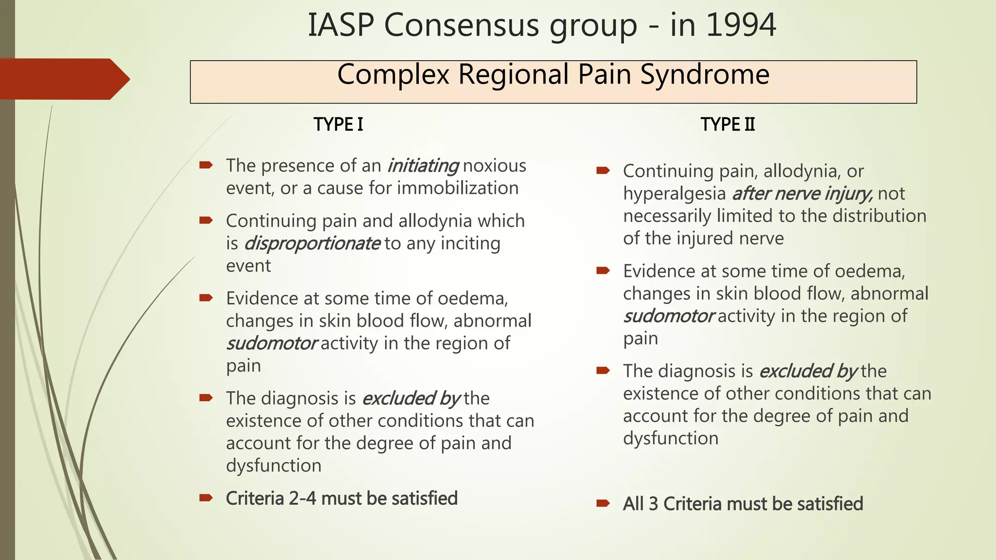 Complex regional pain syndrome | PPTX