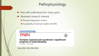 Complex regional pain syndrome | PPTX