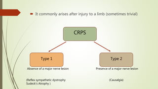 Complex regional pain syndrome | PPTX