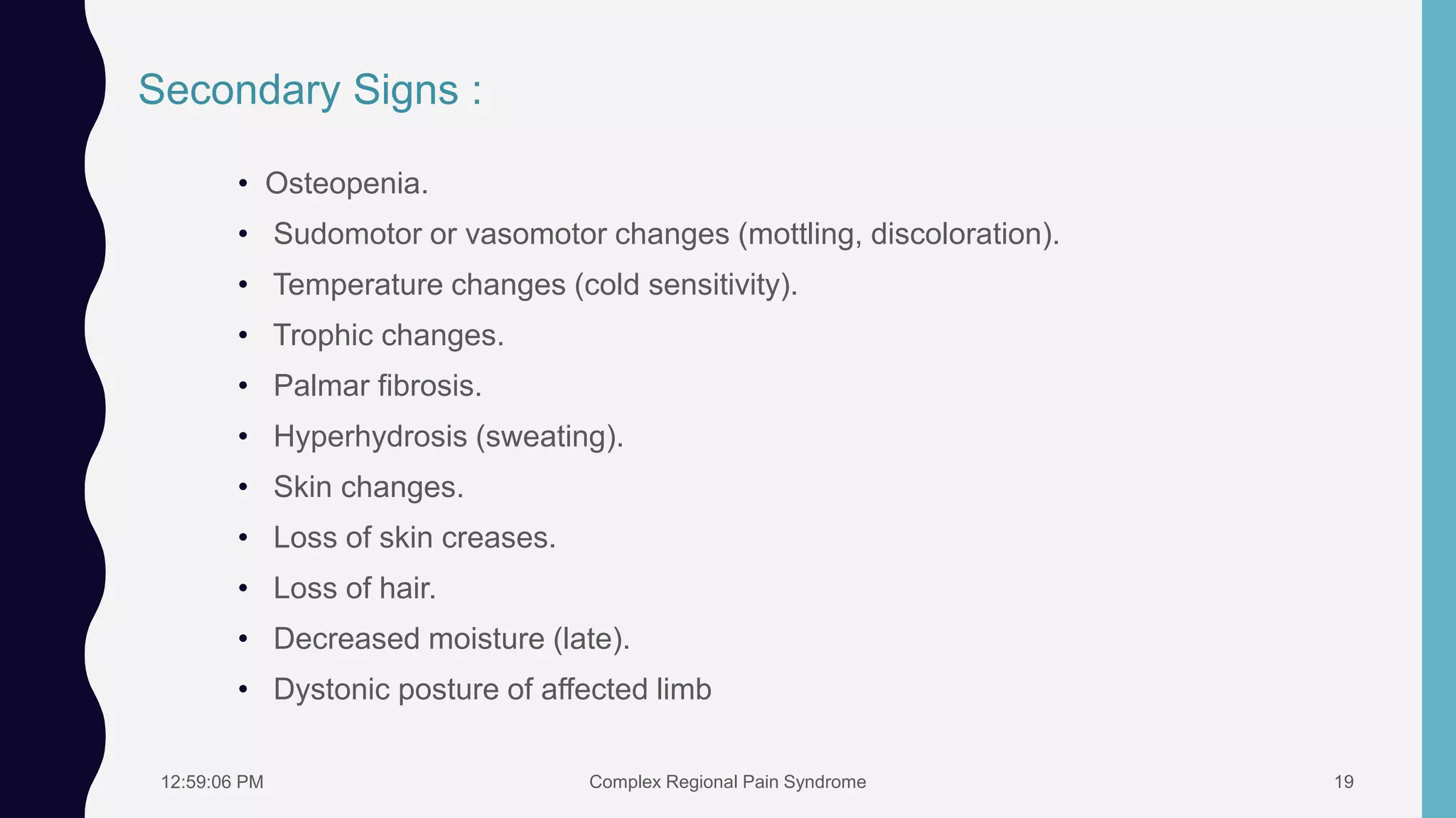 Complex regional pain syndrome | PPTX