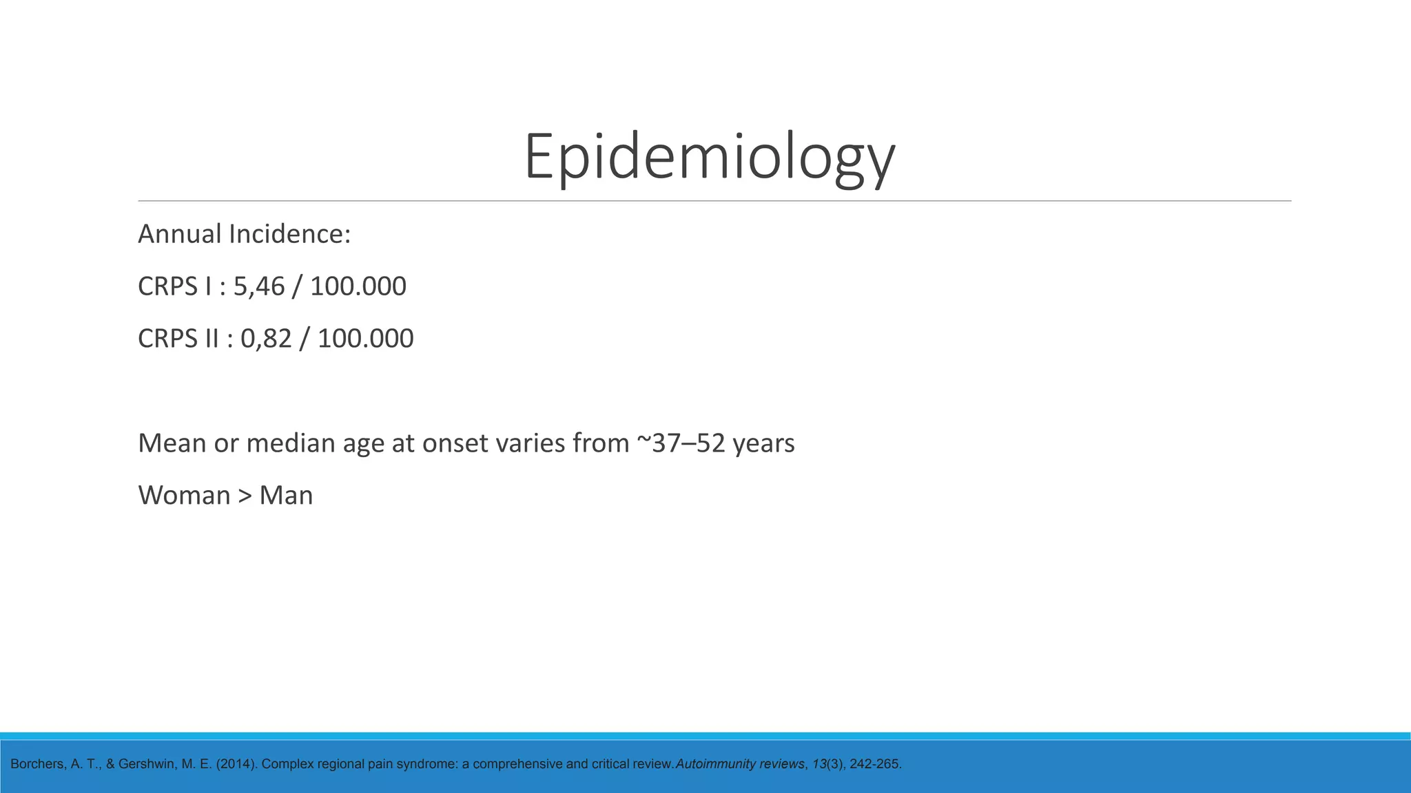 Complex Regional Pain Syndrome | PPTX