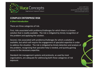 Complex Risk | PPT