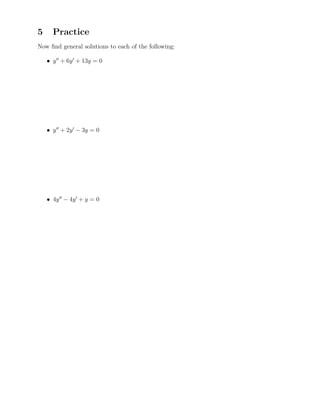 Complex roots of the characteristic equation | PDF