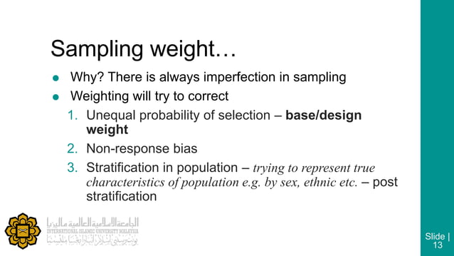 Complex sampling design & analysis | PPT Complex sampling design & analysis | PPT
