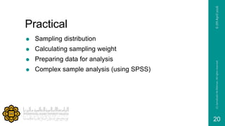 Complex sampling design & analysis | PPT