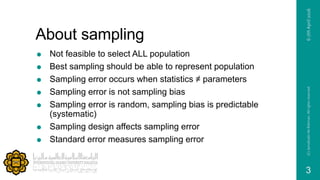 Complex sampling design & analysis | PPT