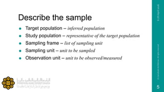 Complex sampling design & analysis | PPT