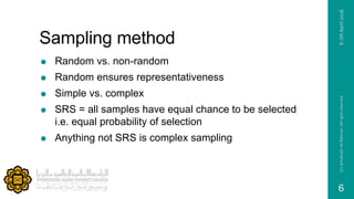 Complex sampling design & analysis | PPT