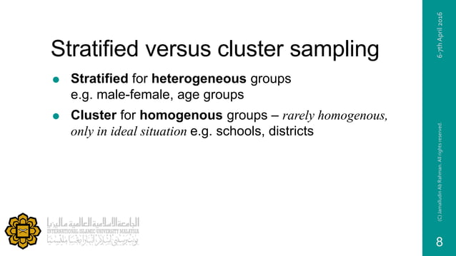 Complex sampling design & analysis | PPT Complex sampling design & analysis | PPT