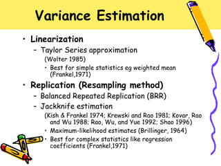Weightage & Complex Sampling | PPT