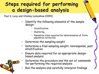 Weightage & Complex Sampling | PPT
