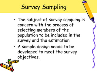 Weightage & Complex Sampling | PPT
