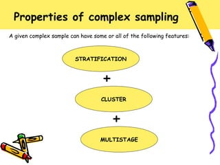 Weightage & Complex Sampling | PPT