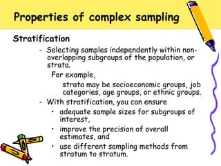 Weightage & Complex Sampling | PPT