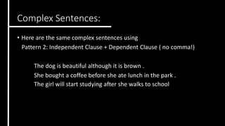 Complex sentence | PPTX