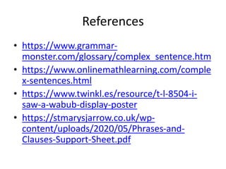 Complex sentence | PPTX