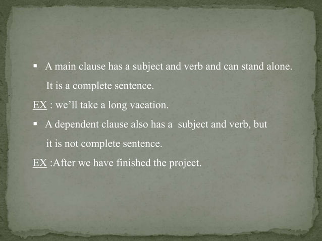 Complex sentences | PPT