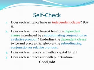 Complex sentences | PDF