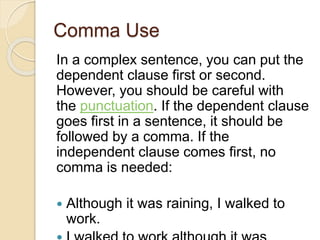 Basic Overview of Complex Sentences | PPTX