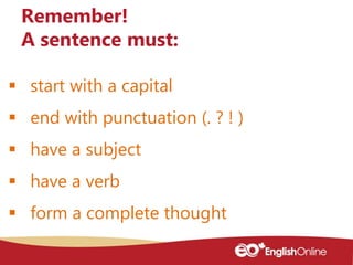 Complex sentences | PPTX
