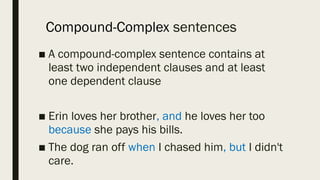Complex Sentences. learn and practice english | PPTX