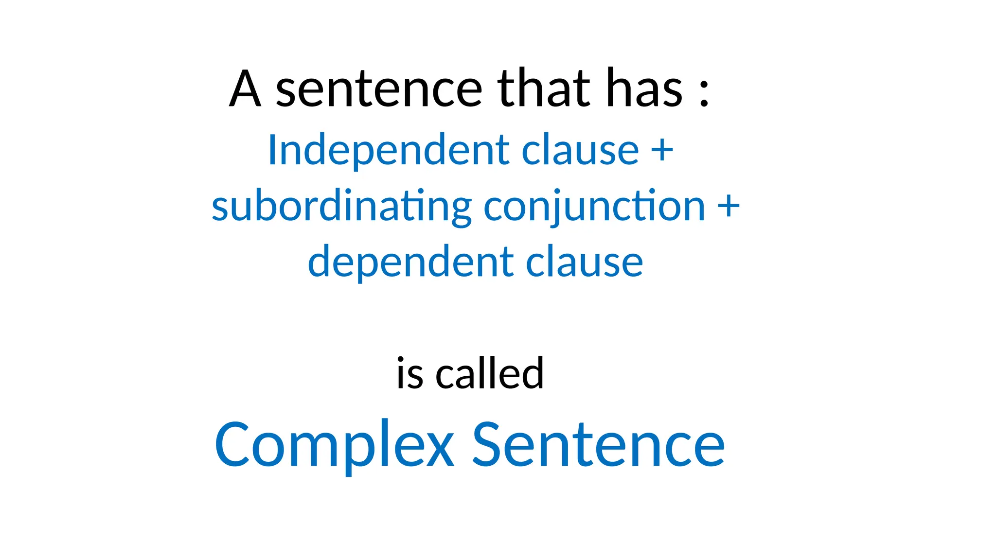 English Language about Complex Sentences | PPTX