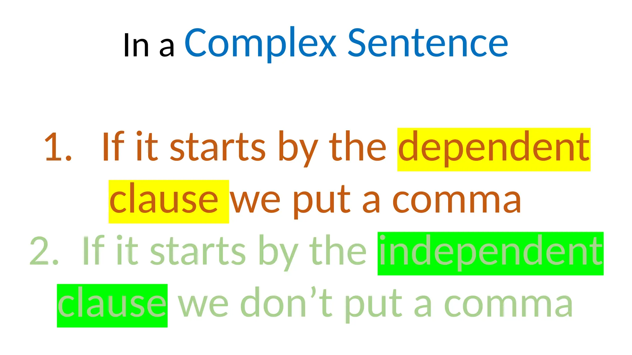English Language about Complex Sentences | PPTX