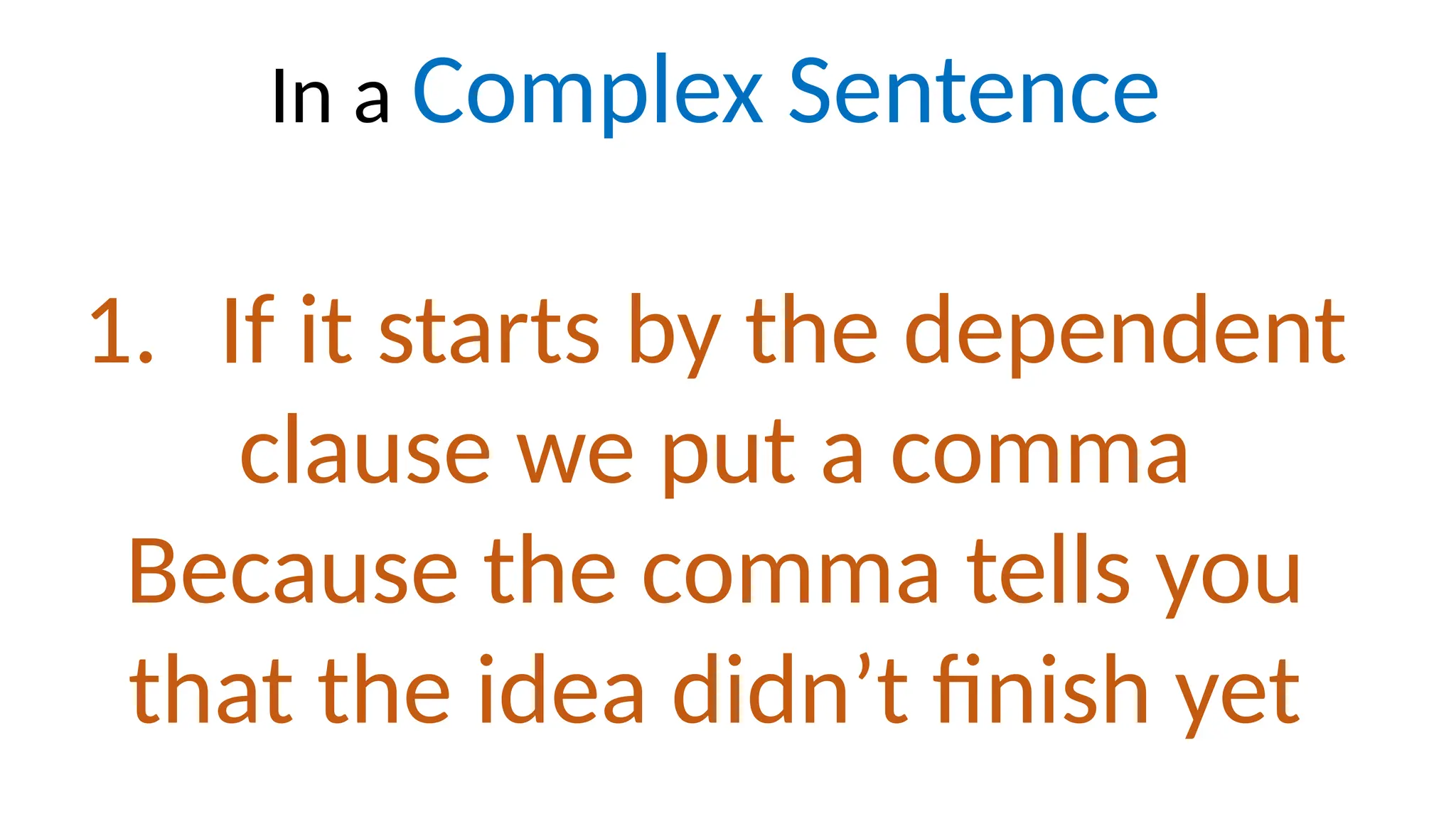 English Language about Complex Sentences | PPTX