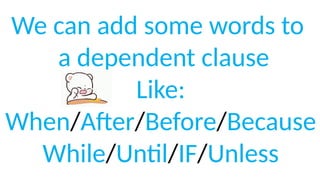 English Language about Complex Sentences | PPTX