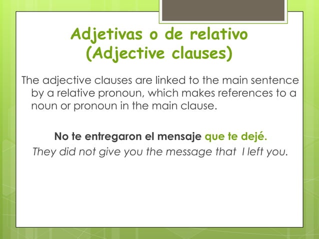 Complex sentences in spanish | PPTX | Science