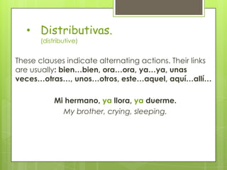 Complex sentences in spanish | PPTX