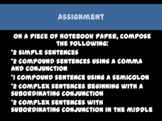 Complex sentences subordinatooorrr! | PPT