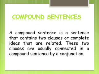 Compound and complex sentences in English | PPT