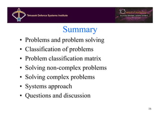 Complex solutions for complex problems | PDF