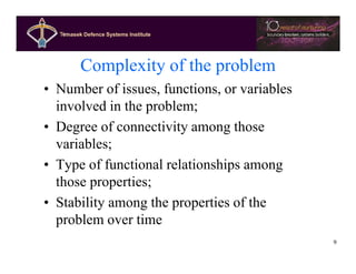 Complex solutions for complex problems | PDF
