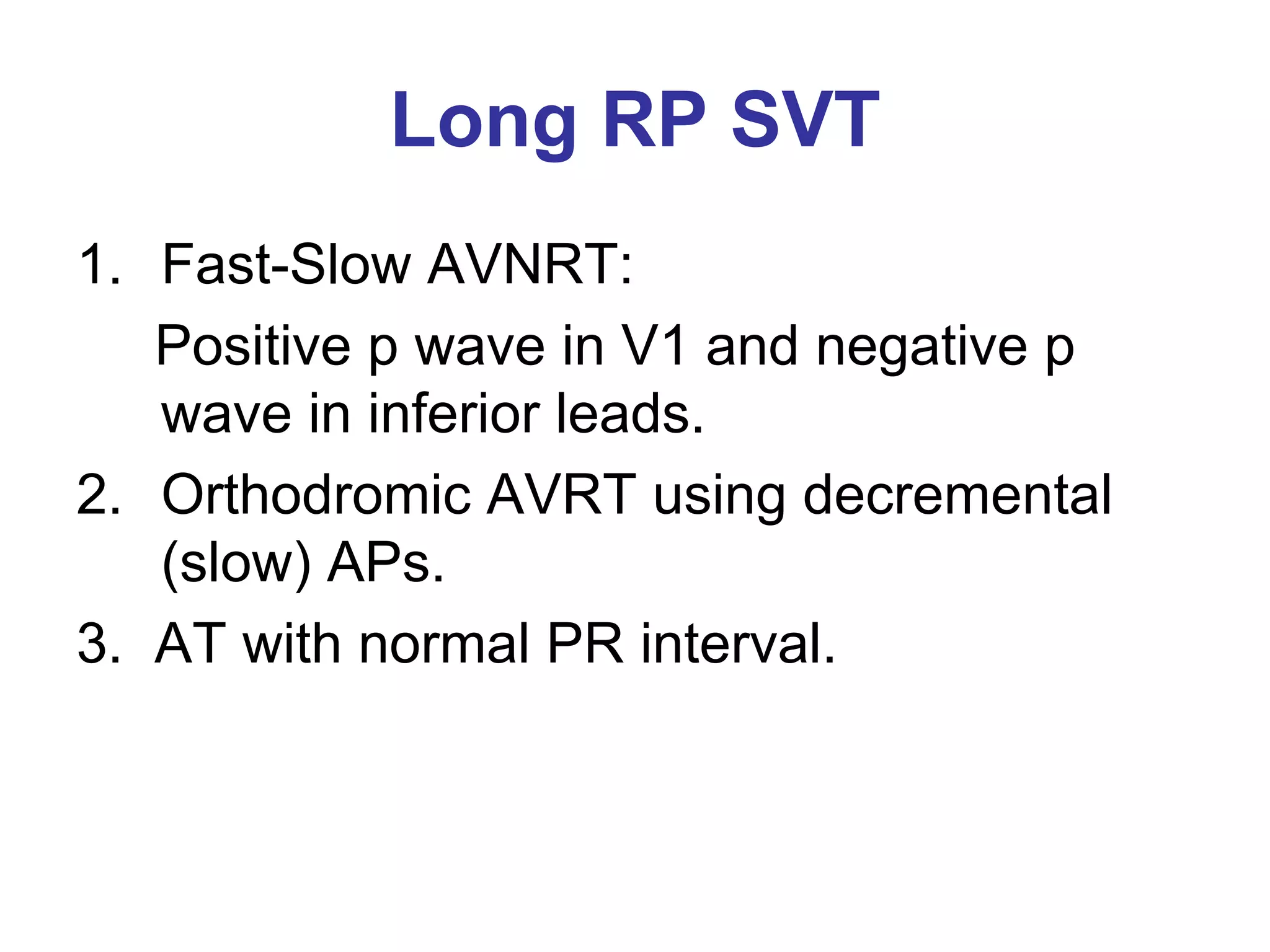 Differentiation between AVNRT and AVRT_advanced lecture | PDF