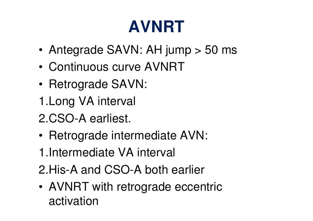 Differentiation between AVNRT and AVRT_advanced lecture