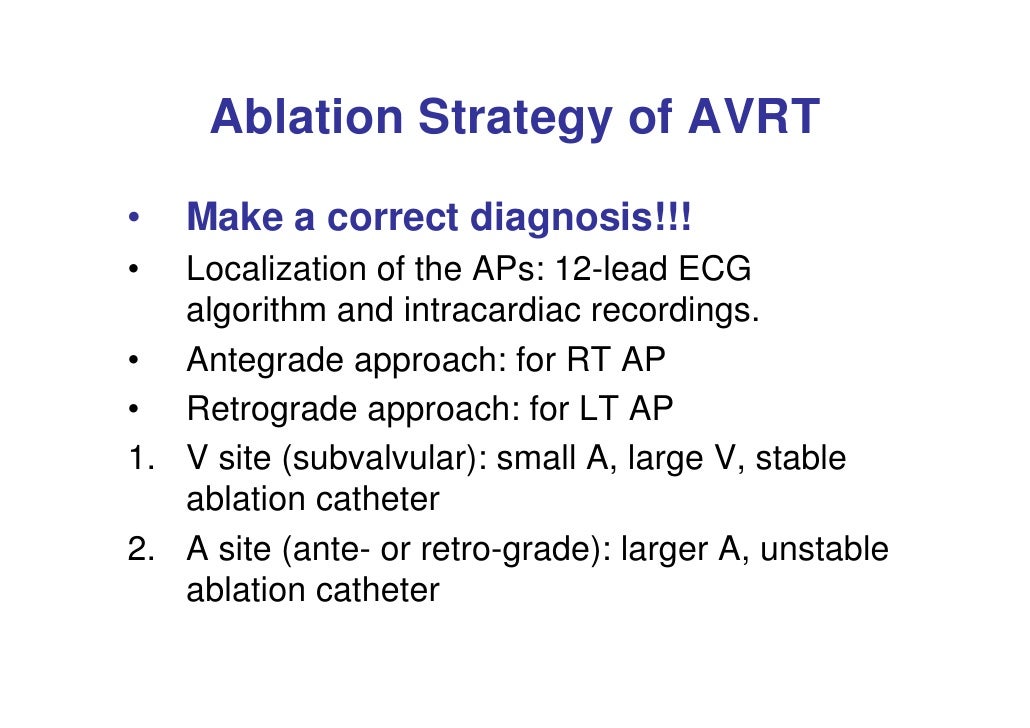Differentiation between AVNRT and AVRT_advanced lecture