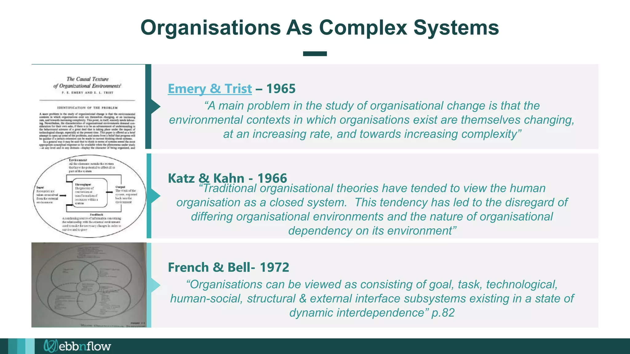 Complex Systems & Organisational Change | PPTX | Science