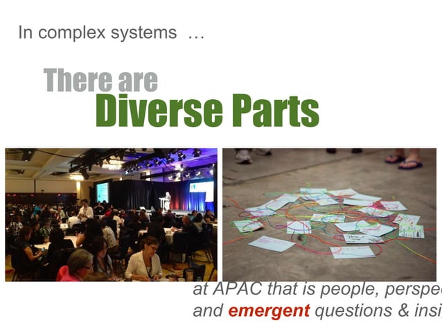 Complex systems thinking applied to a conference | PPT