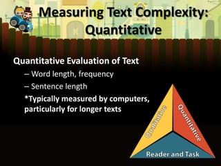 Complex texts thebumpyroadofreading | PPT