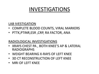 Complex TOTAL KNEE ARTHROPLASTY | PPT