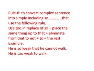 Complex to simple | PPTX