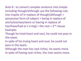 Complex to simple | PPTX