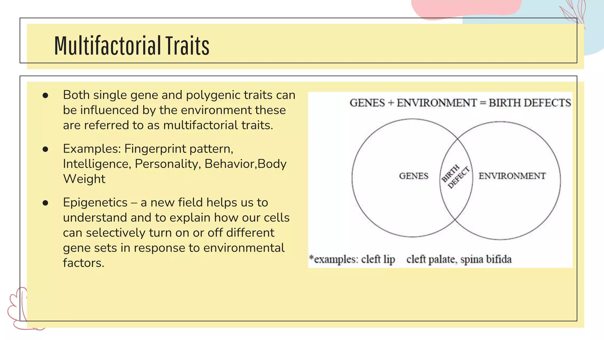 Genetics: Complex traits (Quantitative traits) | PPTX