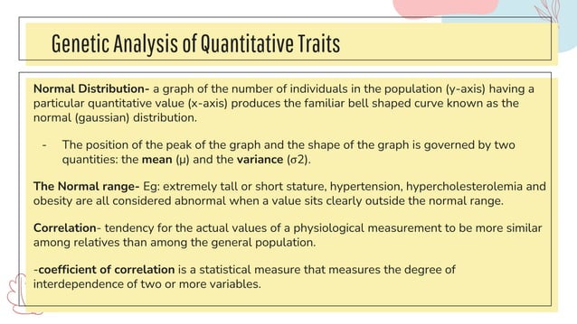 Genetics: Complex traits (Quantitative traits) | PPTX