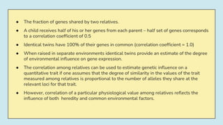 Genetics: Complex traits (Quantitative traits) | PPTX