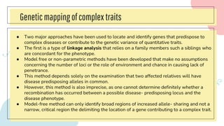 Genetics: Complex traits (Quantitative traits) | PPTX