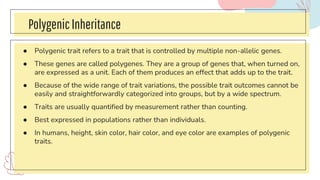 Genetics: Complex traits (Quantitative traits) | PPTX