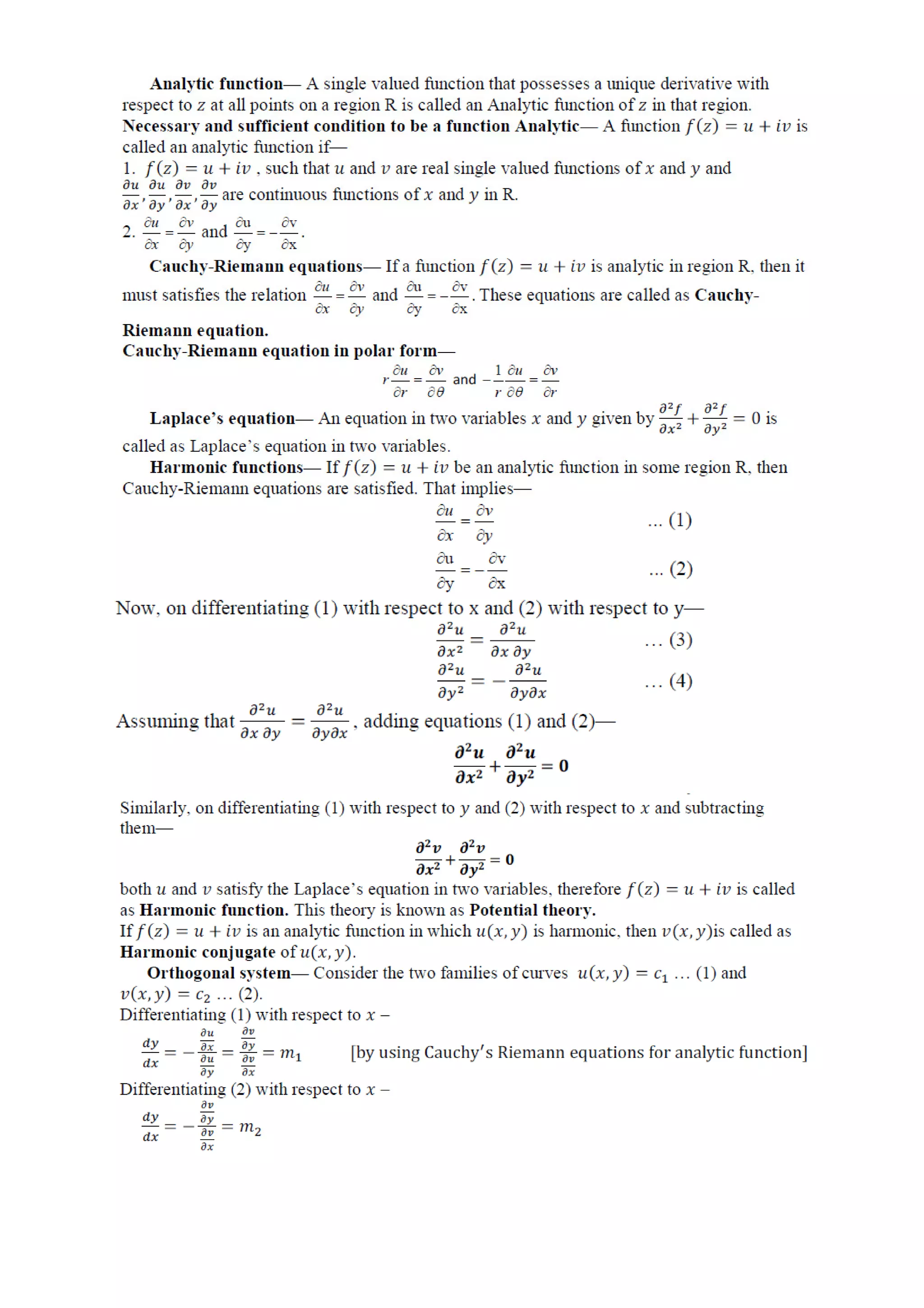 Complex variables | PDF